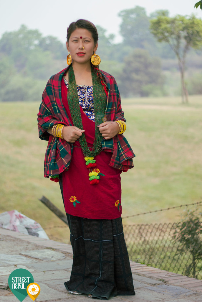 MODEL ASMITA GURUNG IN TRADITIONAL GURUNG ATTIRE – Street Nepal